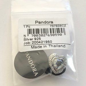 Pandora | Jewelry | Genuine Pandora Clear Heart Charm 79768cz | Poshmark